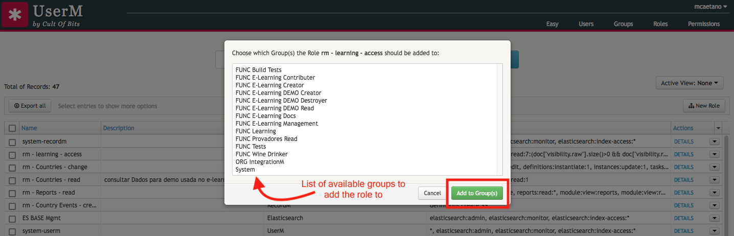 Adding Roles to Groups | Cult of Bits Learning